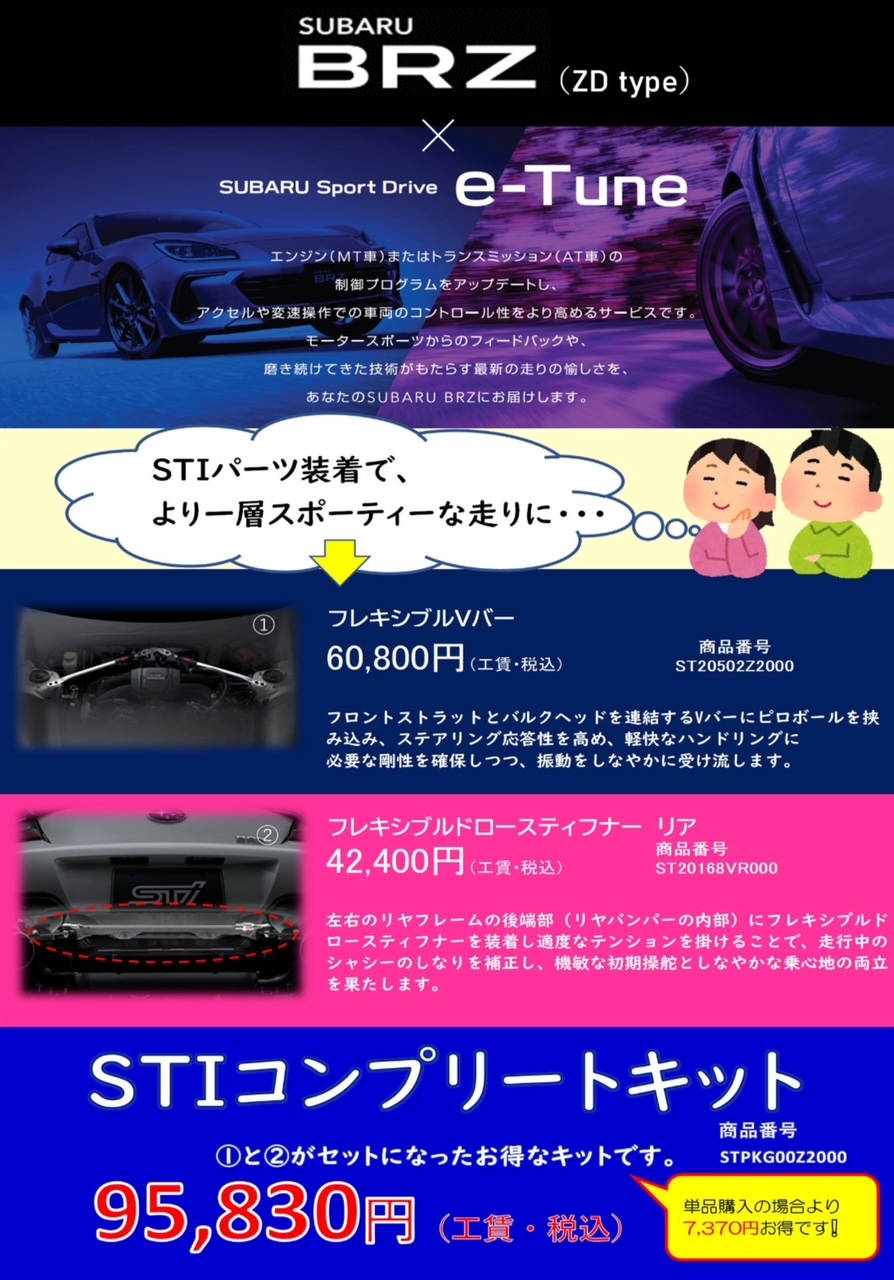 BRZのカスタマイズいかがですか！ | 堺鳳店 | スタッフブログ | 大阪スバル株式会社